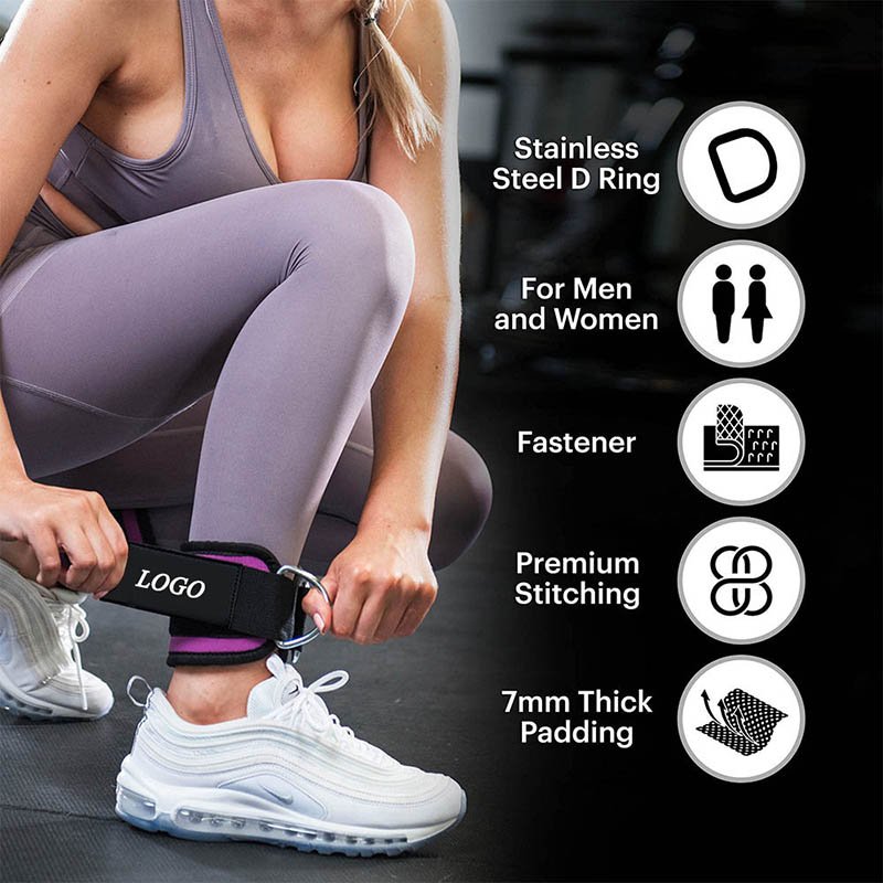 Ankle Cuffs D-ring Adjustable Ankle Straps Wrist Band - Gofitstrength